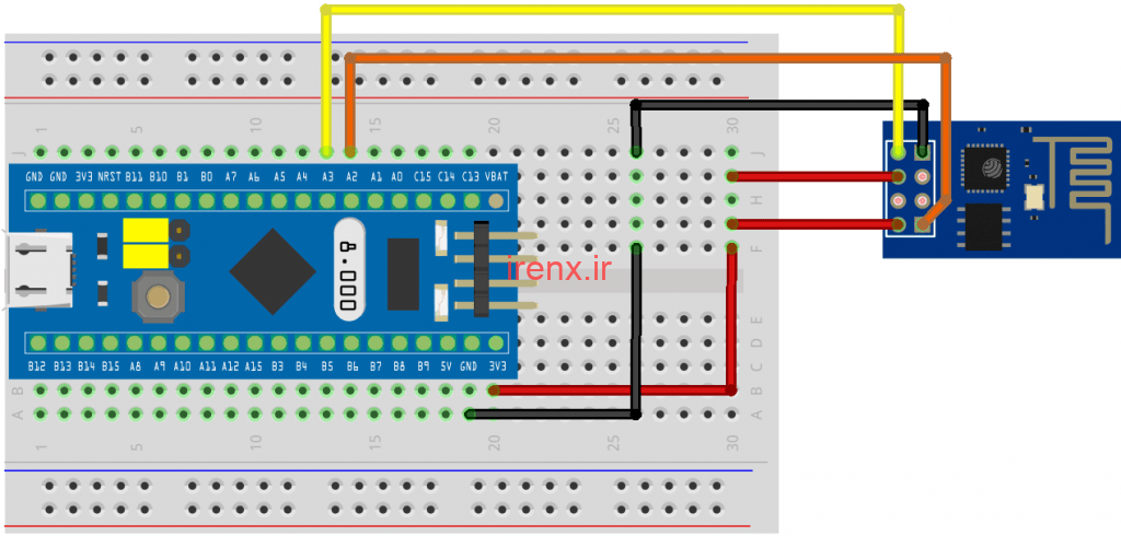 آموزش اتصال ESP8266 به STM32 (ایجاد وب سرور)